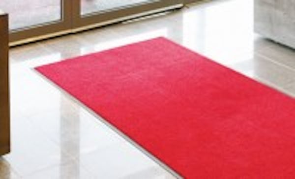 Rode loper-mat als eye catcher