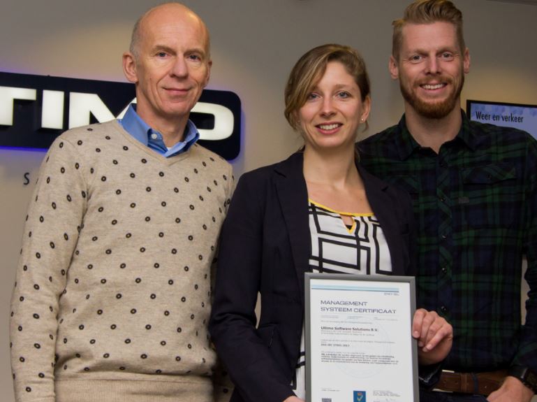 Ultimo Software Solutions ISO 27001 gecertificeerd