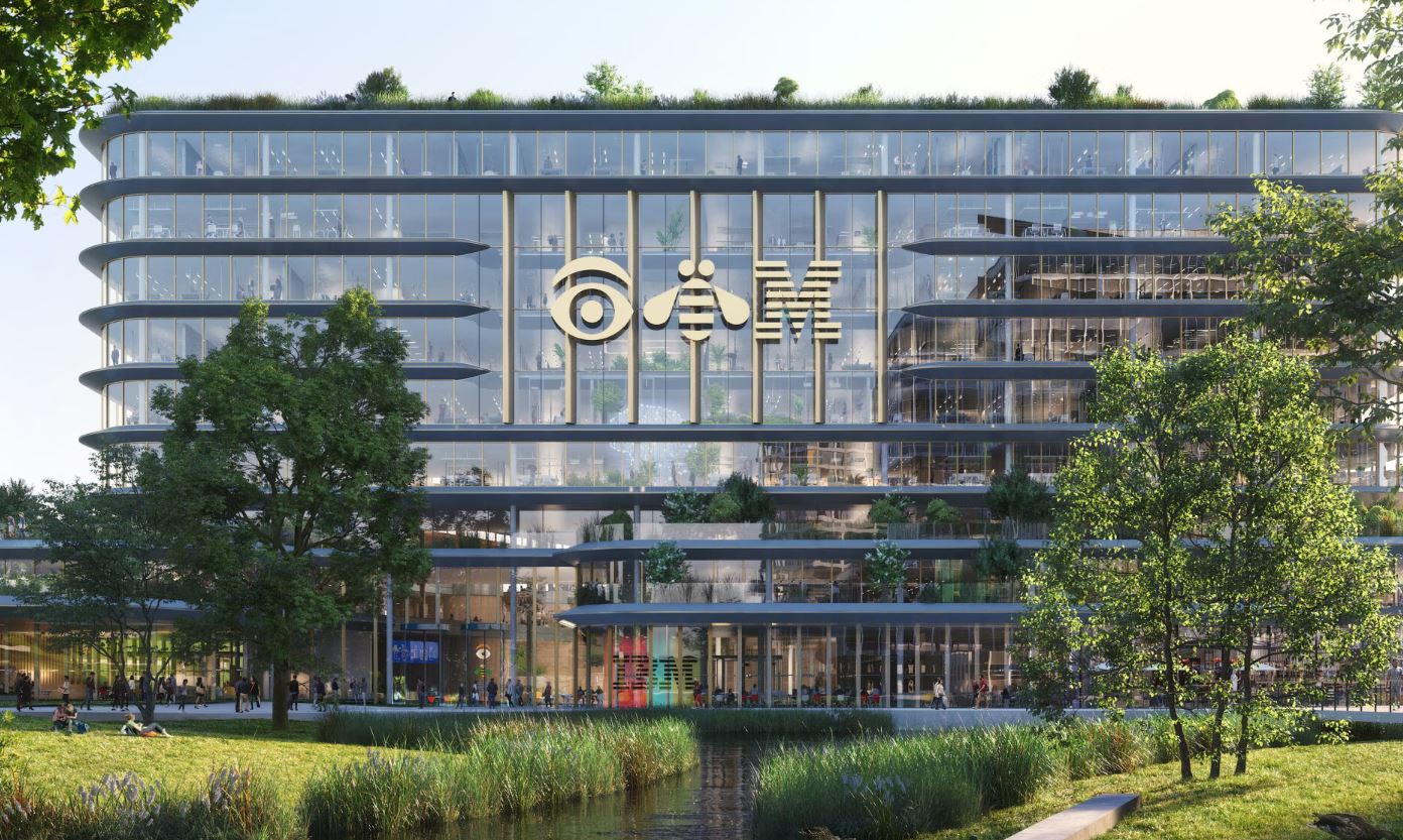 Zo gaat het next generation IBM-kantoor (35.000 m2) in Amsterdam er uit ...